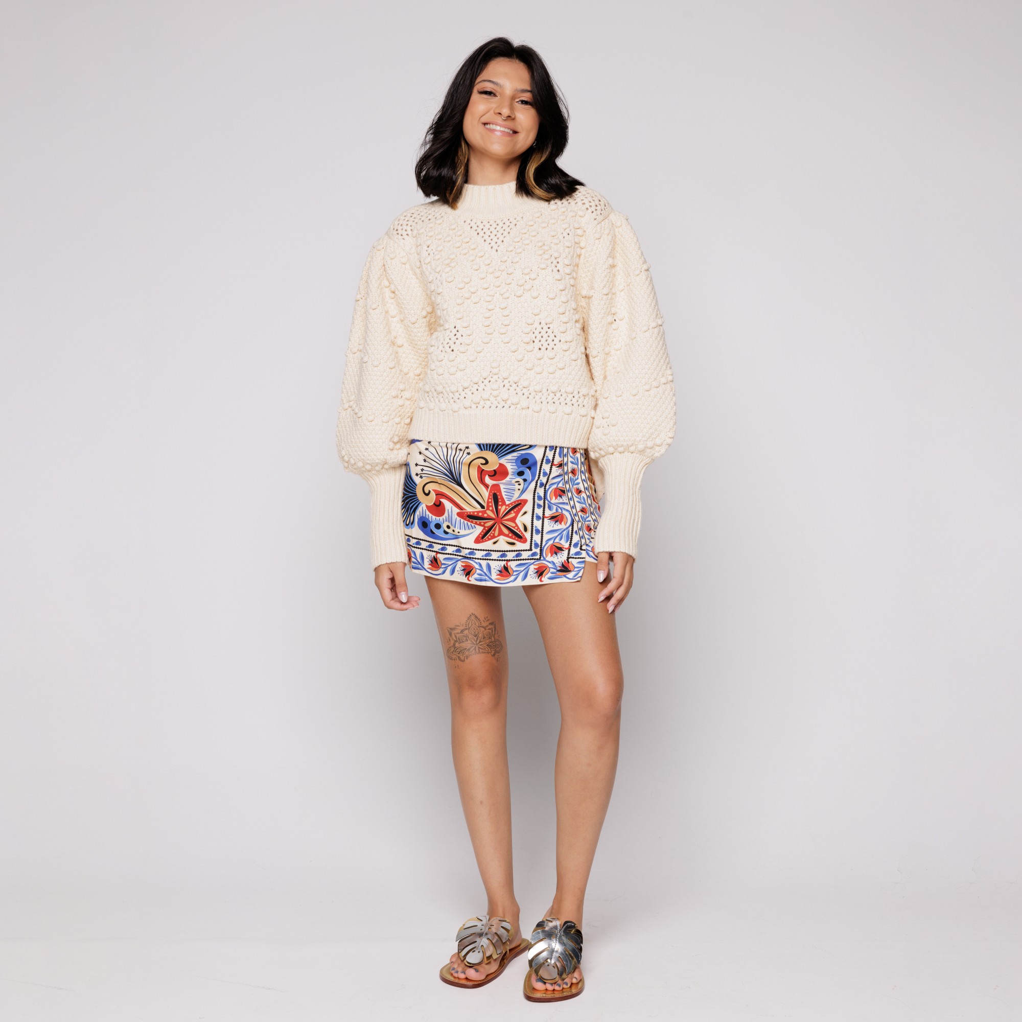 Pull Tricot Artesanal Borboleta - Informal Inn